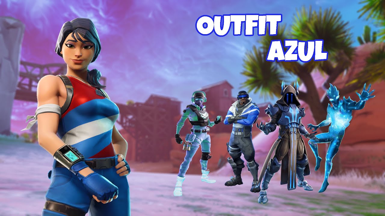 FORTNITE - OUTFIT AZUL COM OS INSCRITOS !!! - YouTube