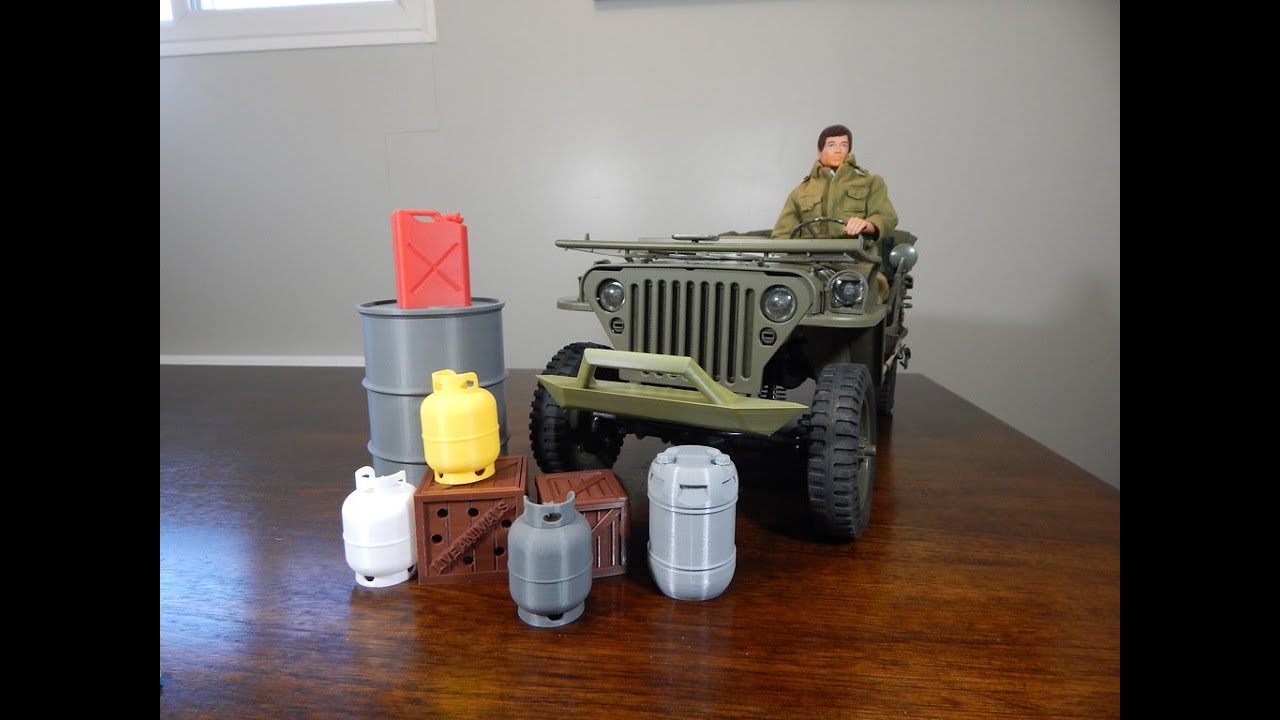 Custom 3D Printed Neck and Hand Adapters for GI JOE - YouTube