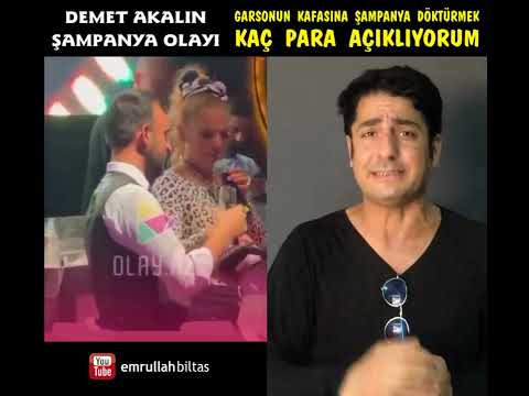Demet Akalın Garson kafasına İçki döktüğü zaman Garsonlar kaç Para kazanıyor