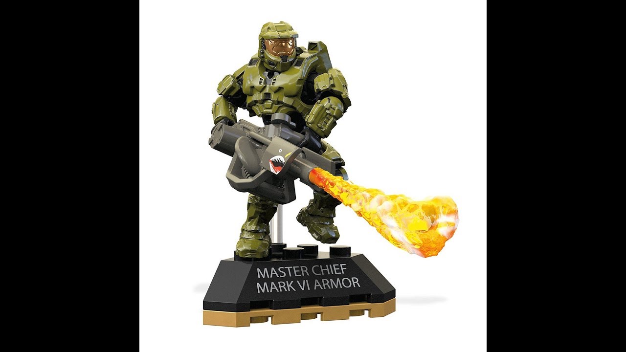 Halo Mega construx heroes 5 master chief mark VI armor - YouTube