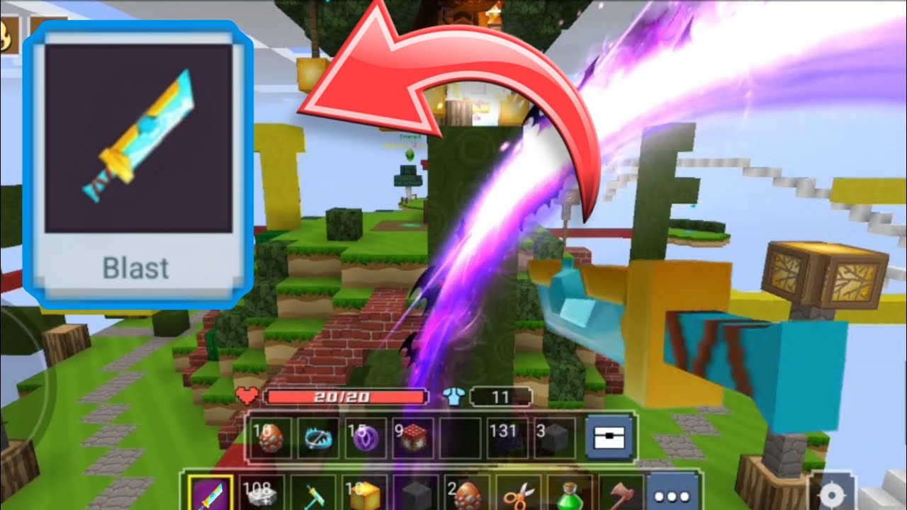 New Blast Sword Skin in Bedwars Blockman Go - YouTube