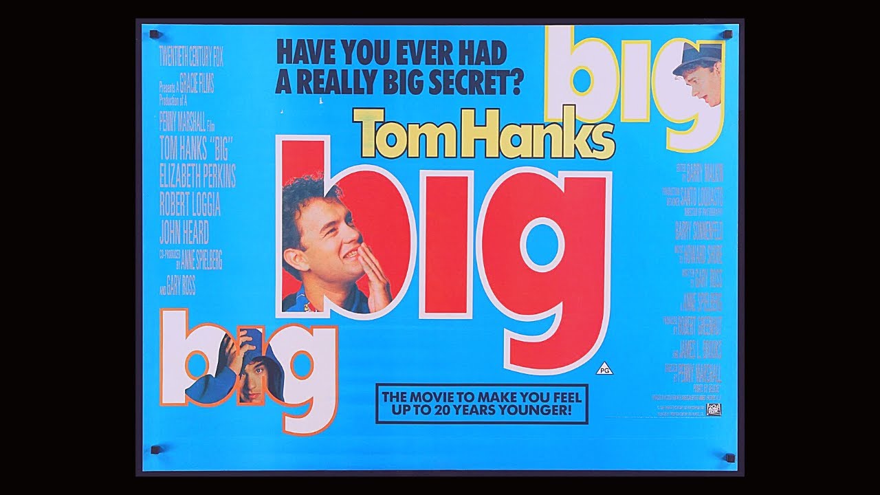 BIG (1988) VHS Trailer - Tom Hanks as Joshua "Josh" Baskin & Elizabeth ...