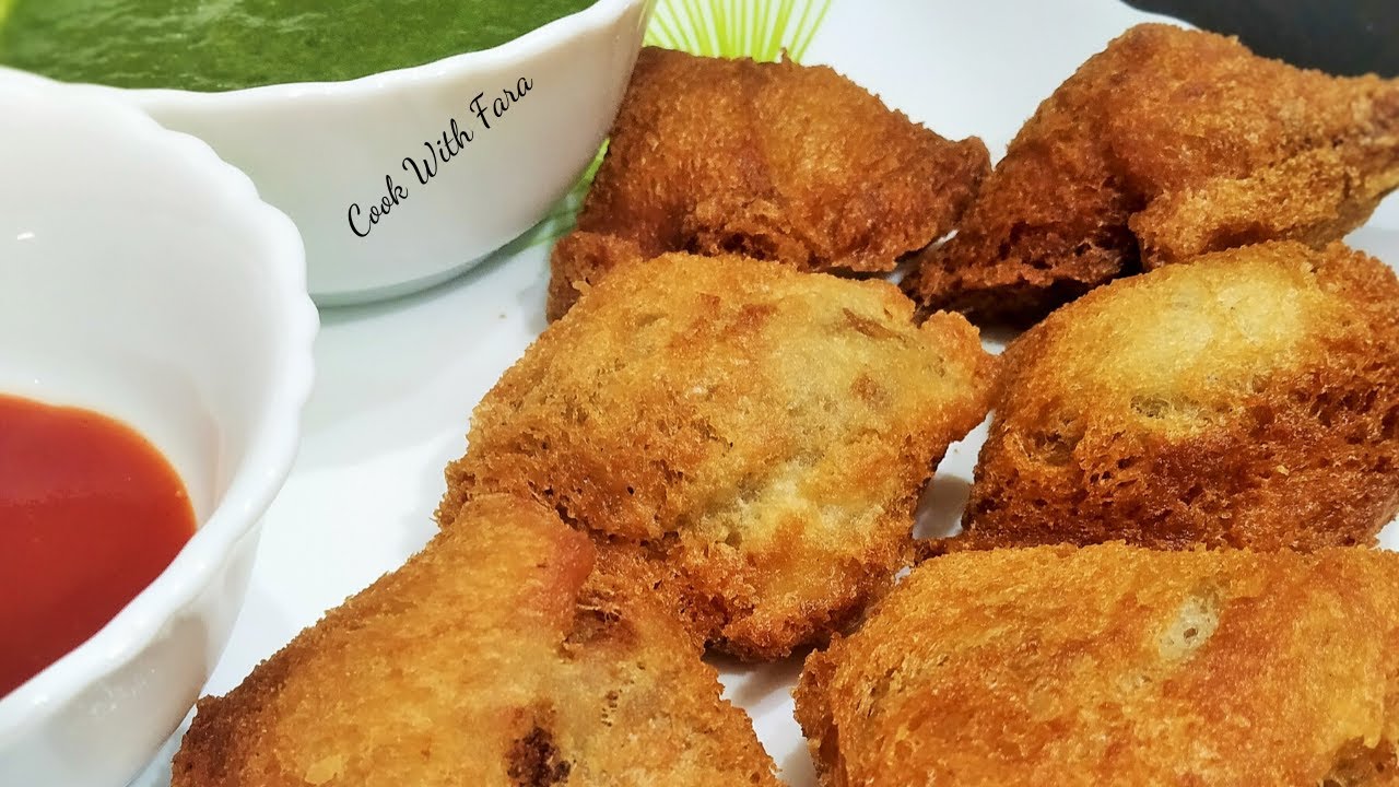 Potato Bread Samosa | Quick Bread Samosa recipe |bread samosa recipe ...