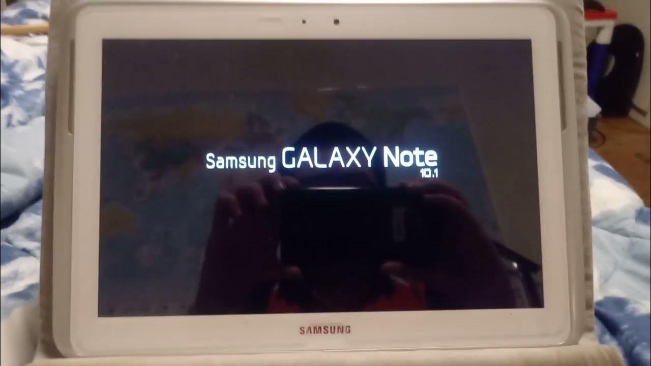 Samsung Galaxy Note 10.1 Tablet startup/shutdown - YouTube