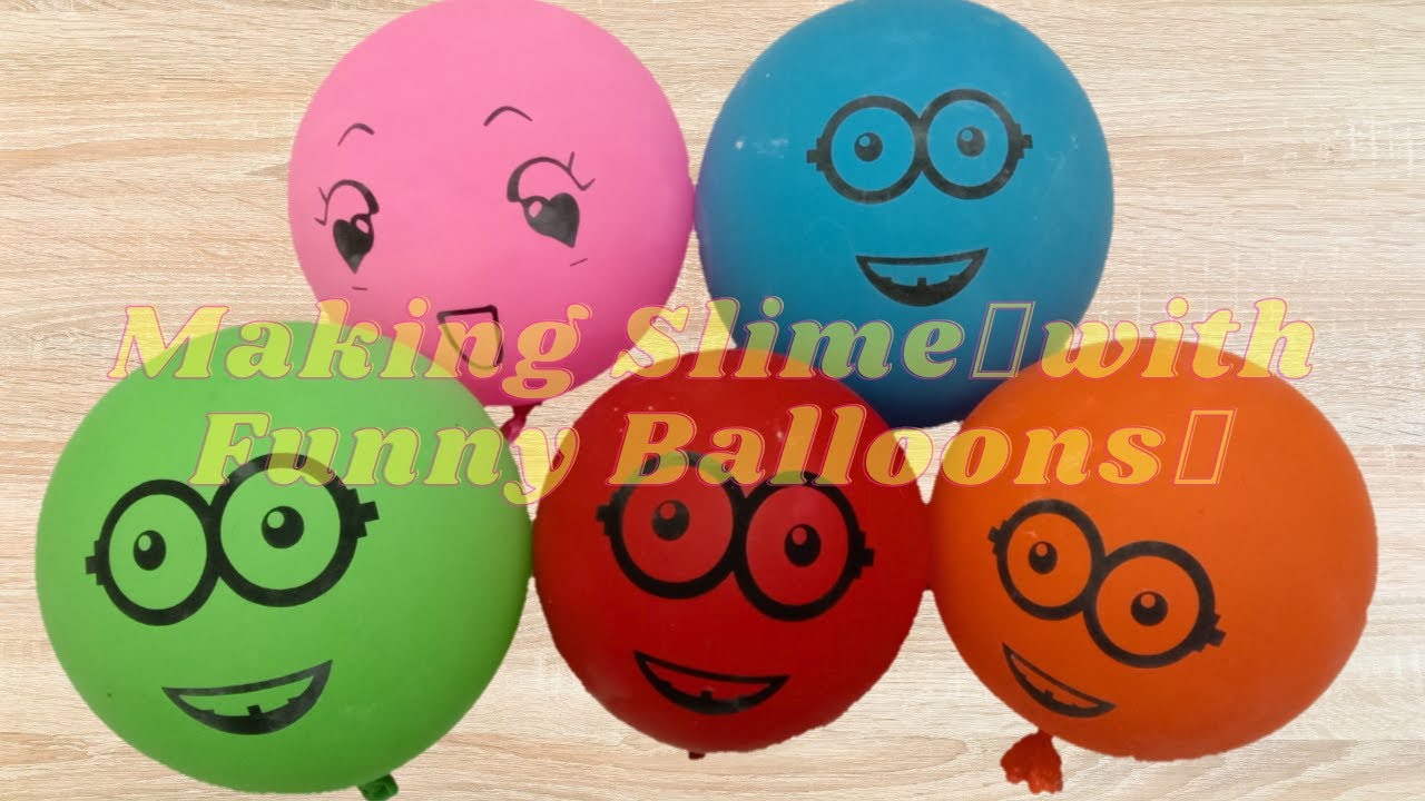 Making Slime With Funny Balloons Satisfying Asmr Slime Video 45 Youtube
