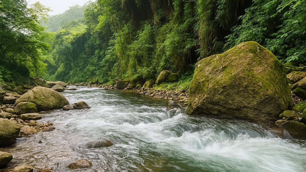 Rushing River White Noise – Relaxing Water Sounds for Deep Sleep, Focus ...