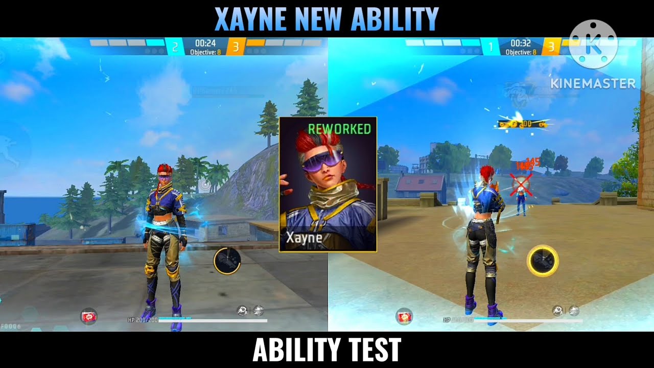 XAYNE NEW ABILITY TEST | OB46 UPDATE FF MAX | FF XAYNE ABILITY TEST ...