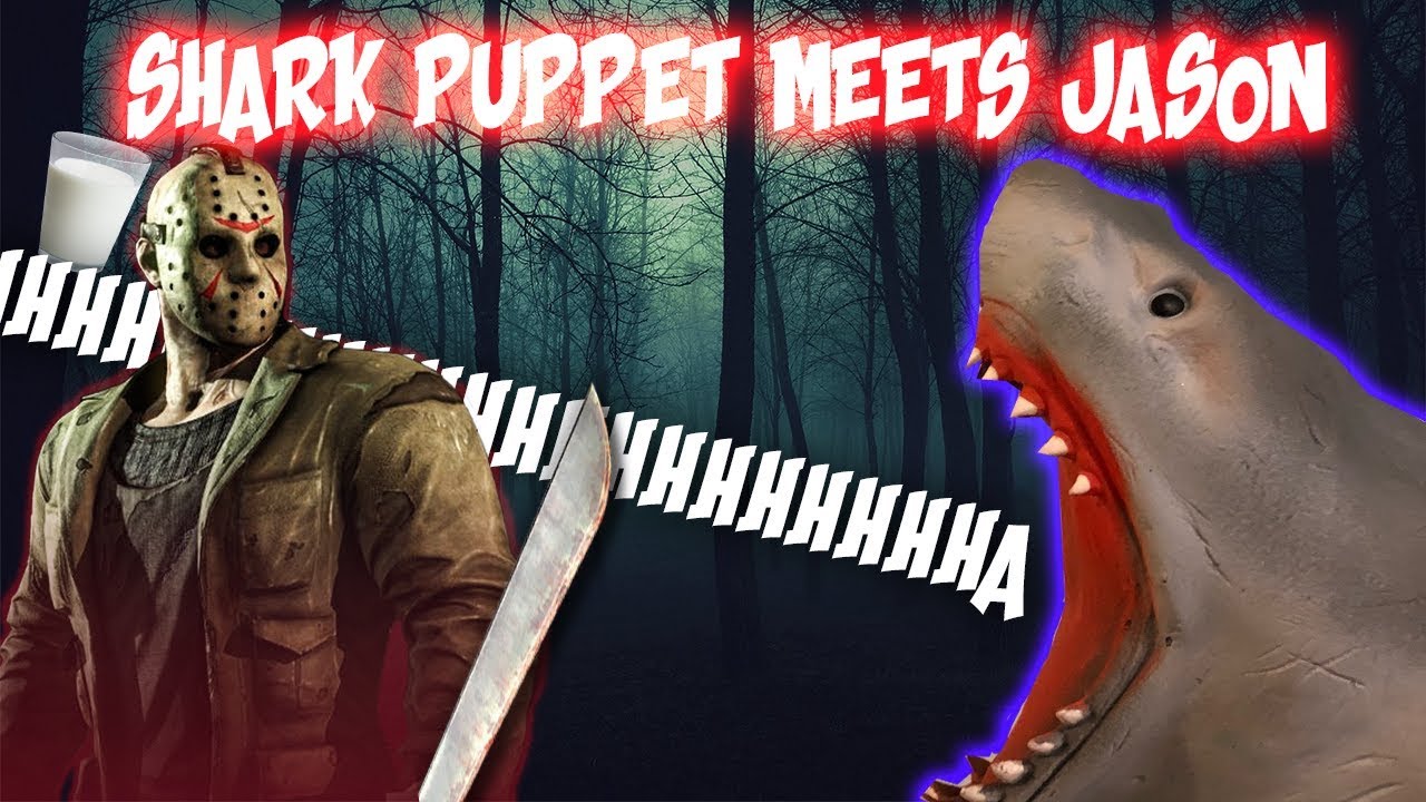 SHARK PUPPET FRIDAY THE 1 3th - YouTube