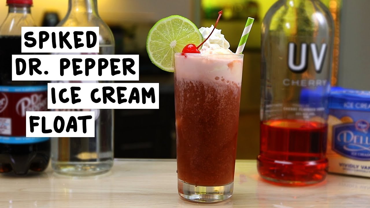 Spiked Dr Pepper Ice Cream Float - YouTube
