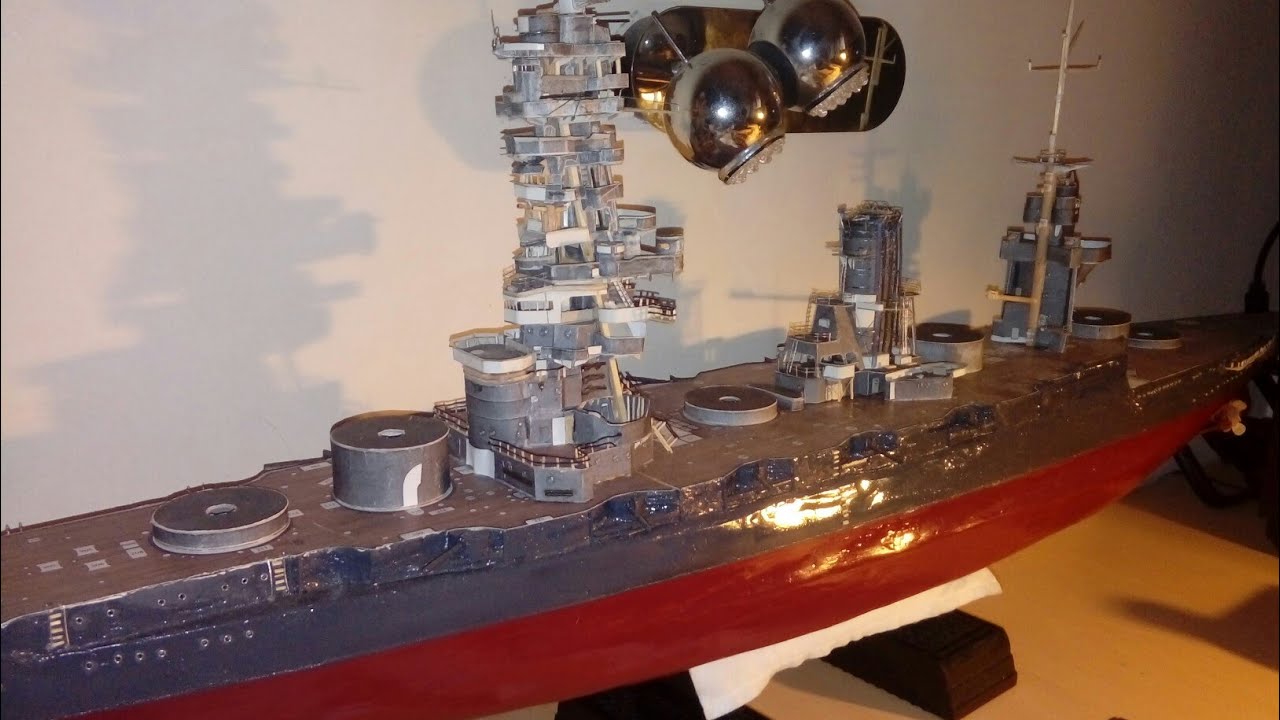 Video relacja z budowy Pancernika Fuso 1:200 od halinski : model of the ...