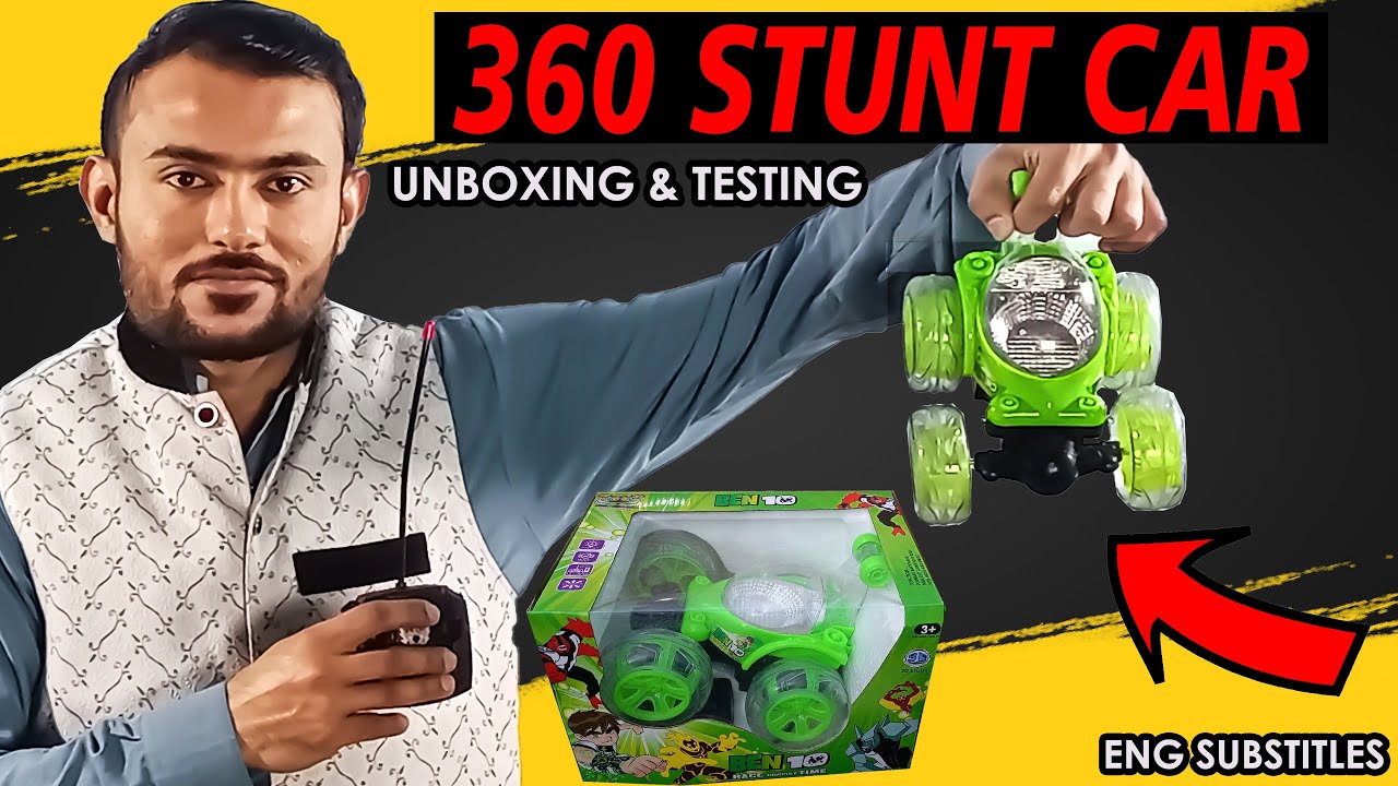 360 Stunt Car Unboxing & Review | Ben10 Remote Control Car | Rc stunt ...