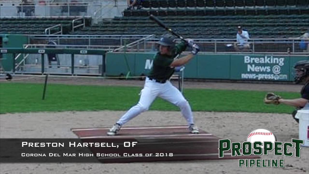 Preston Hartsell, OF, Corona Del Mar High School, Swing Mechanics at ...