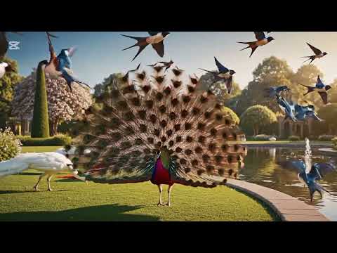 Peacock Bird, The Indian Peafowl, Most clear sounds 4k different videos & Mor Peacock dance