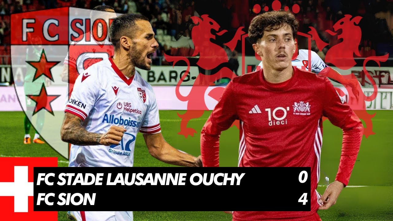 FC Stade Lausanne Ouchy 0-4 FC Sion | Challenge League vs Super League ...