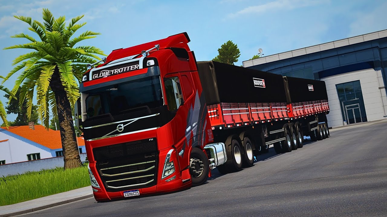 Volvo Fh + Carreta Bi-Trem Para Ets 2 1.49 - Mods Free - YouTube