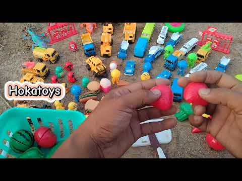 cut the toy fruit and listen to the sound,some of the toys belong to Hokatoys #toys #iknnusantara