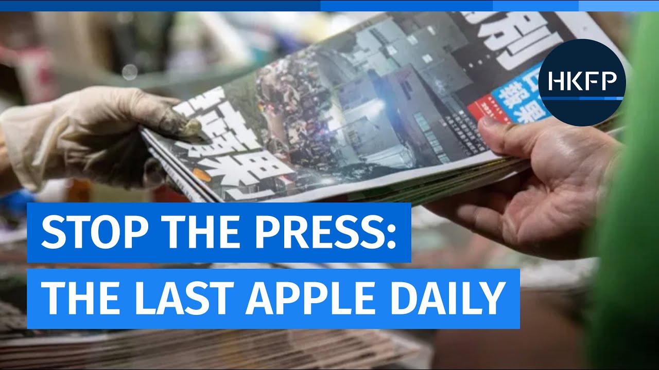 Stop the press: The last edition of Hong Kong's Apple Daily goes to ...