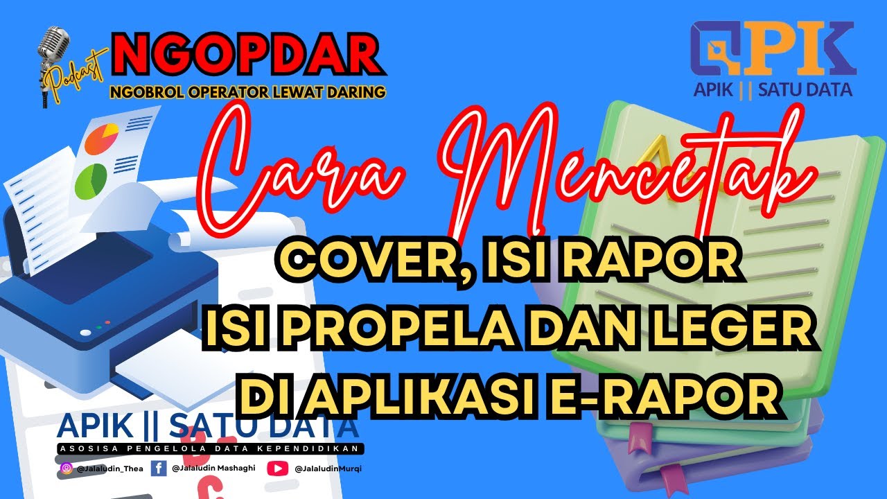 #erapor || CARA MENCETAK DOKUMEN RAPOR || COVER, NILAI RAPOR, NILAI ...