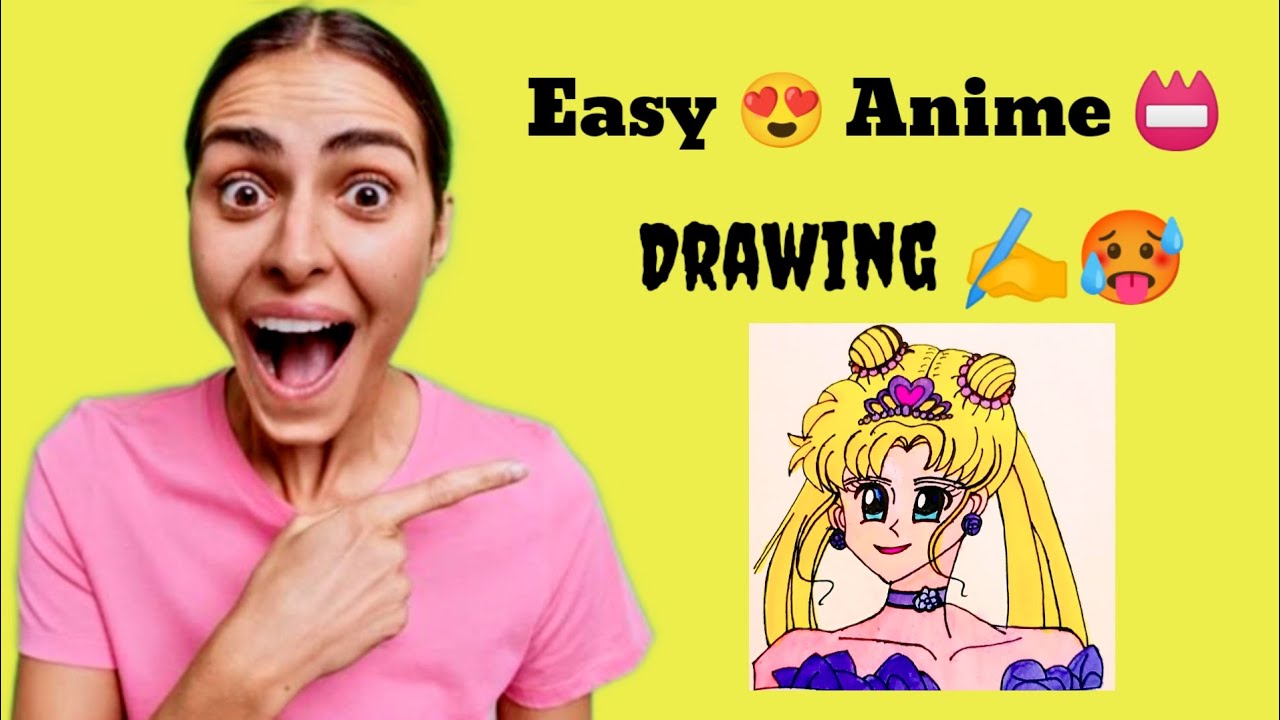 Easy 😍 Drawing For Beginners 🔥( Usagi Tsukino )🥵 - YouTube