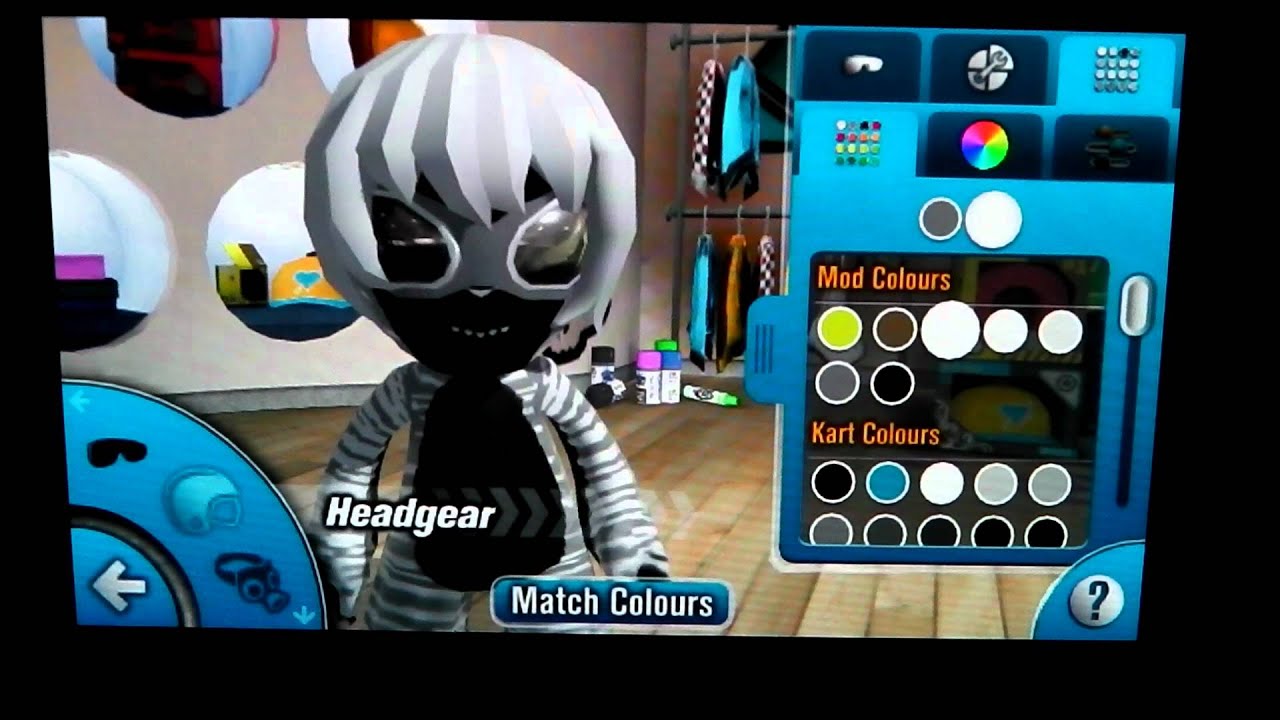 Mod Nation Racers Road Trip PS Vita character customization - YouTube