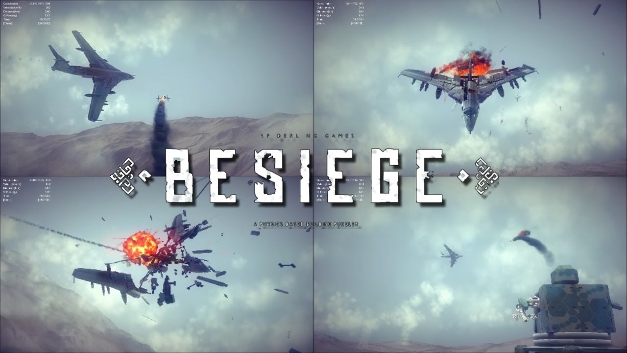 Strategic Bomber Shot Down With Guided Missile | Besiege - YouTube