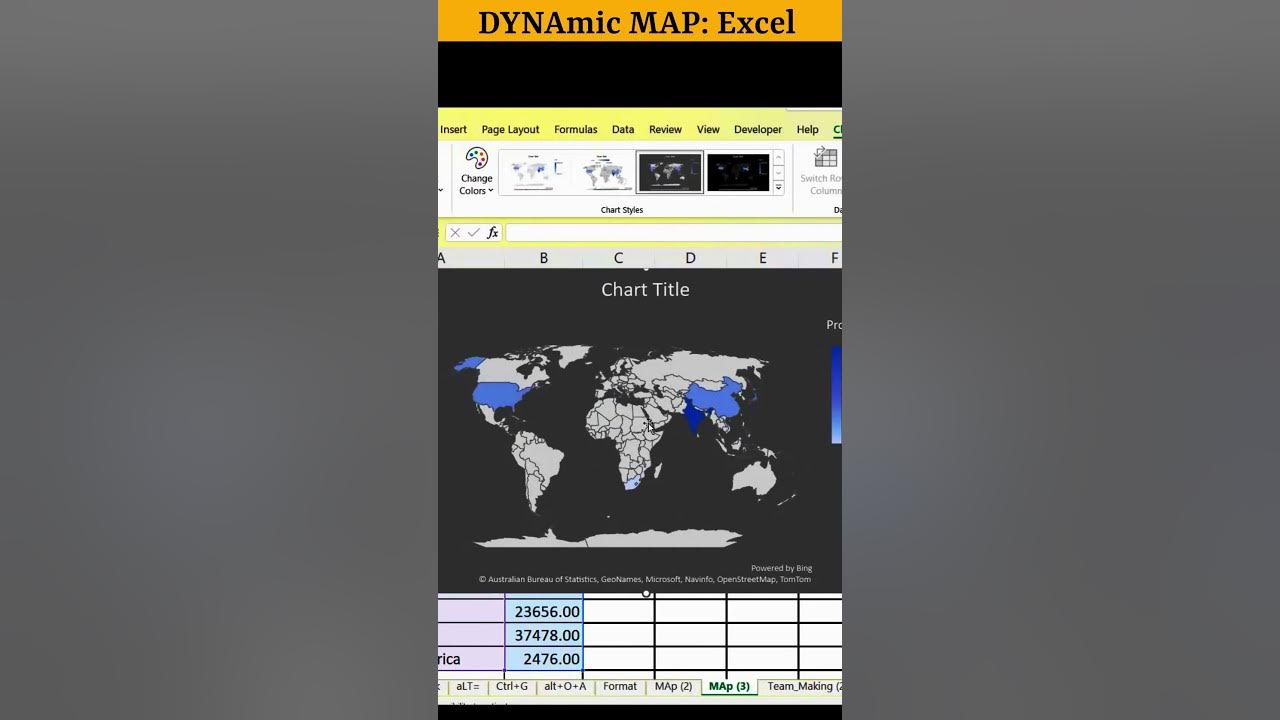 Job Interview Questions | How To Create DYNAMIC Map Chart In Excel - YouTube