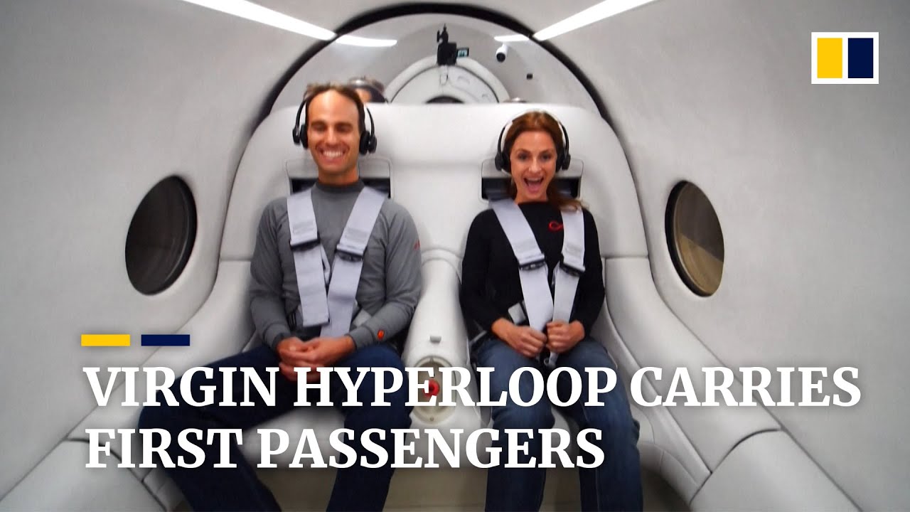 Virgin Hyperloop hypersonic train carries first passengers in US state ...