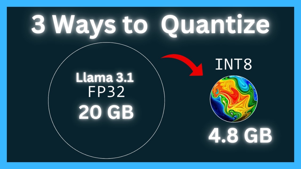 3 Ways to Quantize Llama 3.1 With Minimal Accuracy Loss - YouTube