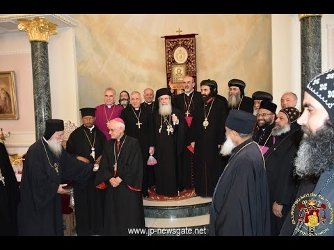 OI ΠΑΣΧΑΛΙΝΕΣ ΕΠΙΣΚΕΨΕΙΣ ΤΩΝ ΑΡΧΗΓΩΝ ΤΩΝ ΕΚΚΛΗΣΙΩΝ ΤΗΣ ΙΕΡΟΥΣΑΛΗΜ - YouTube