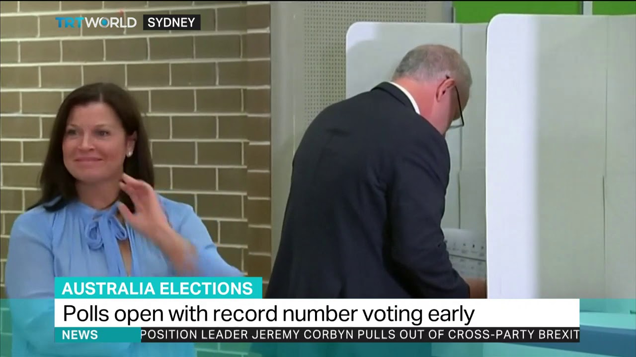 Polls open in Australia's general election - YouTube