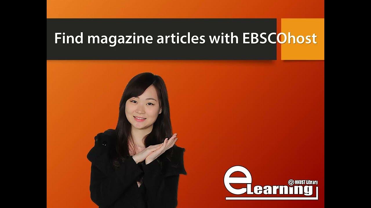 Find magazine articles with EBSCOhost - YouTube