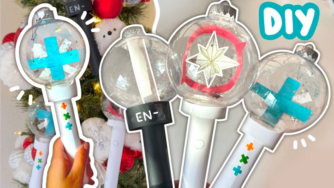 DIY KPOP LIGHTSTICK ORNAMANETS | STRAY KIDS, TXT, ENHYPEN - YouTube