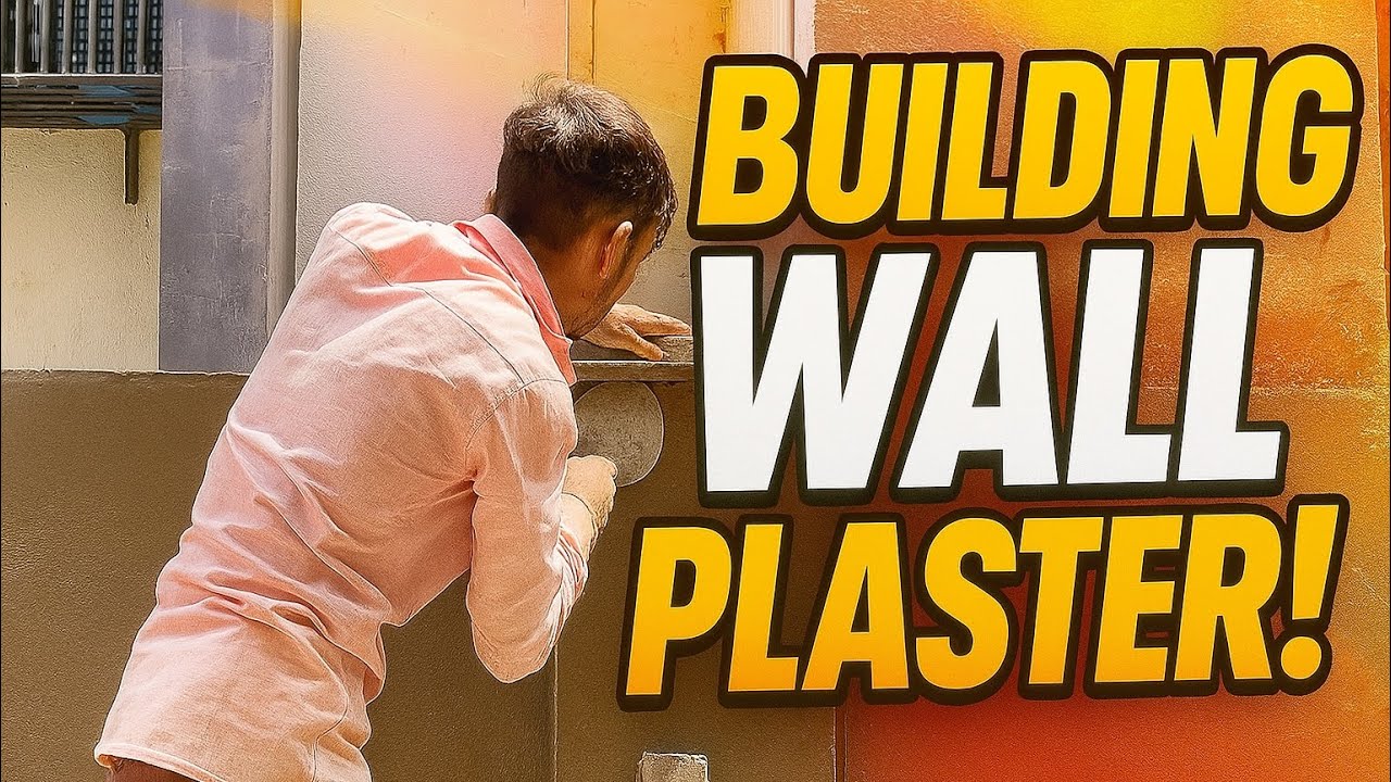 Building Wall Par Perfect Plaster Kaise Kare | Smooth Finish Technique ...