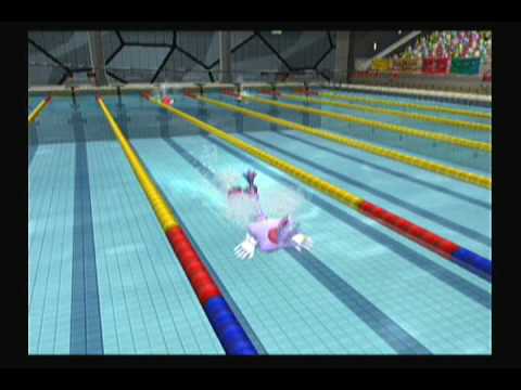 Mario and Sonic at the Olympics: Swimming Event - YouTube
