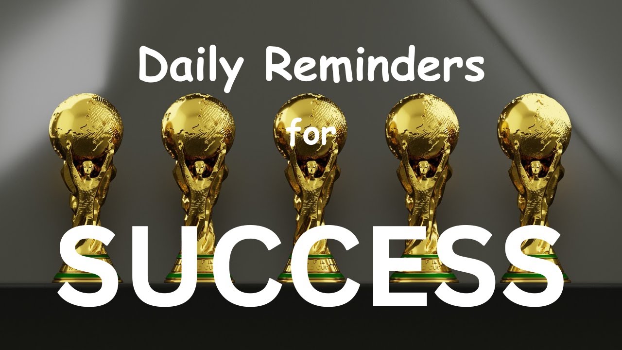 Daily Reminders for Success ||Motivational - YouTube