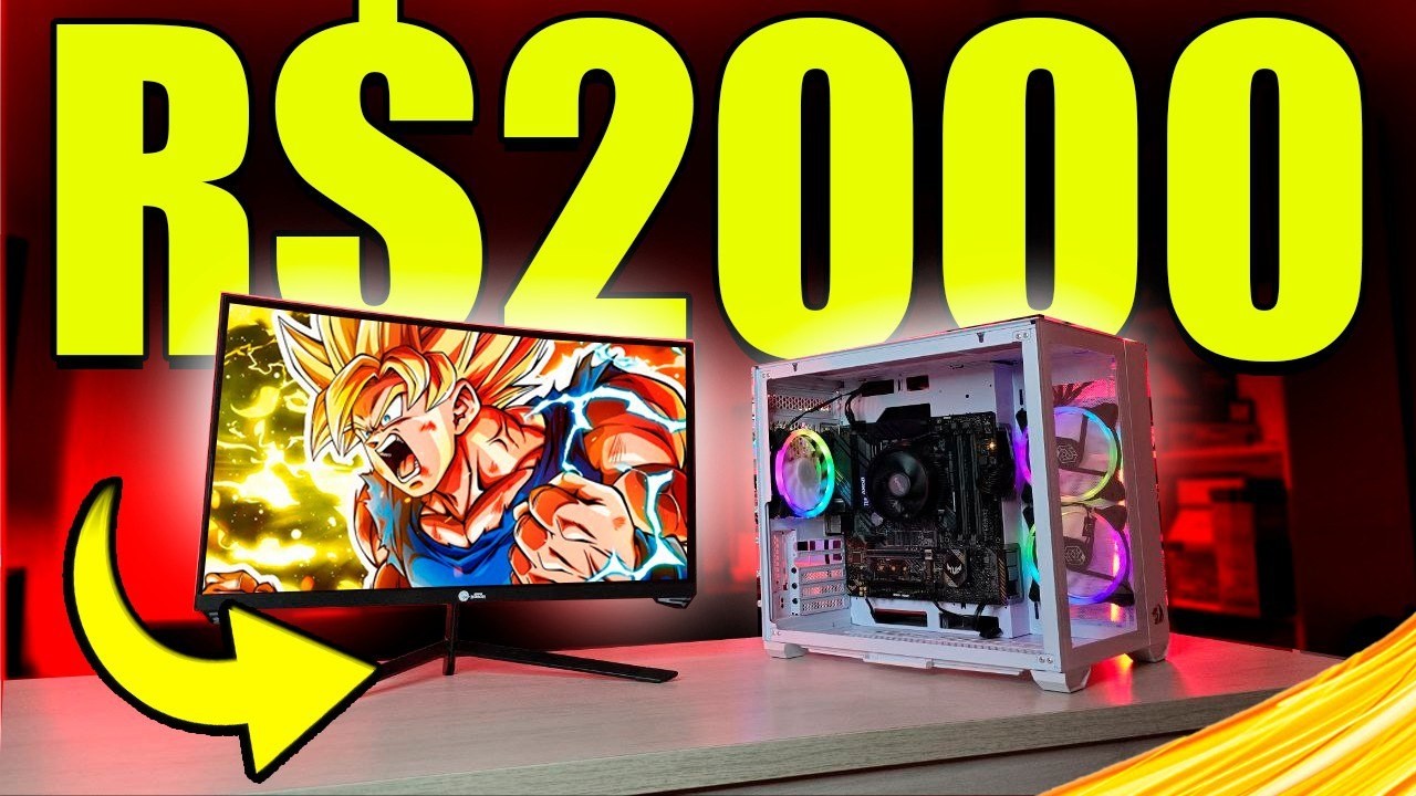 MELHOR PC Gamer Barato 2024 até 2000 Reais (Montagem e Testes ...