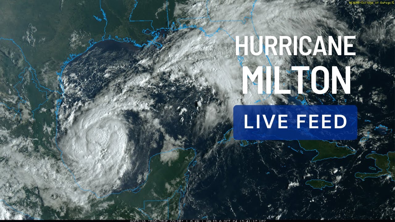 🔴 LIVE - Huricane Milton Live Satellite Feed and Chat - YouTube