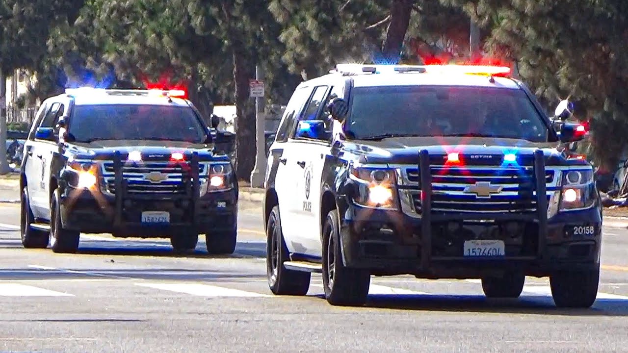 *Rumbler & Priority* Culver City Police Dept. Chevy Tahoes Responding ...