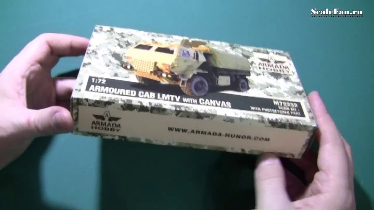 M1078 LMTV ARMORED CAB with CANVAS Armada Hobby 1/72 - YouTube