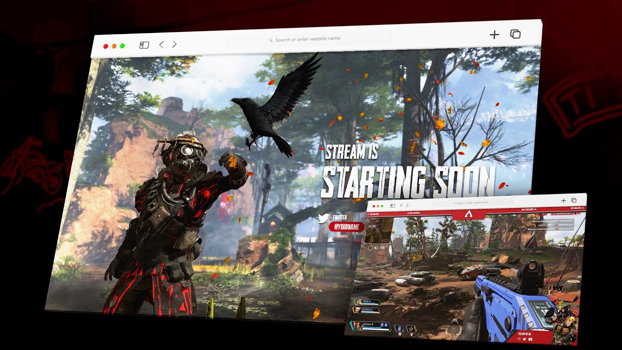 Apex Legends Animated Stream Overlay | Apex Legends | Twitch YouTube ...