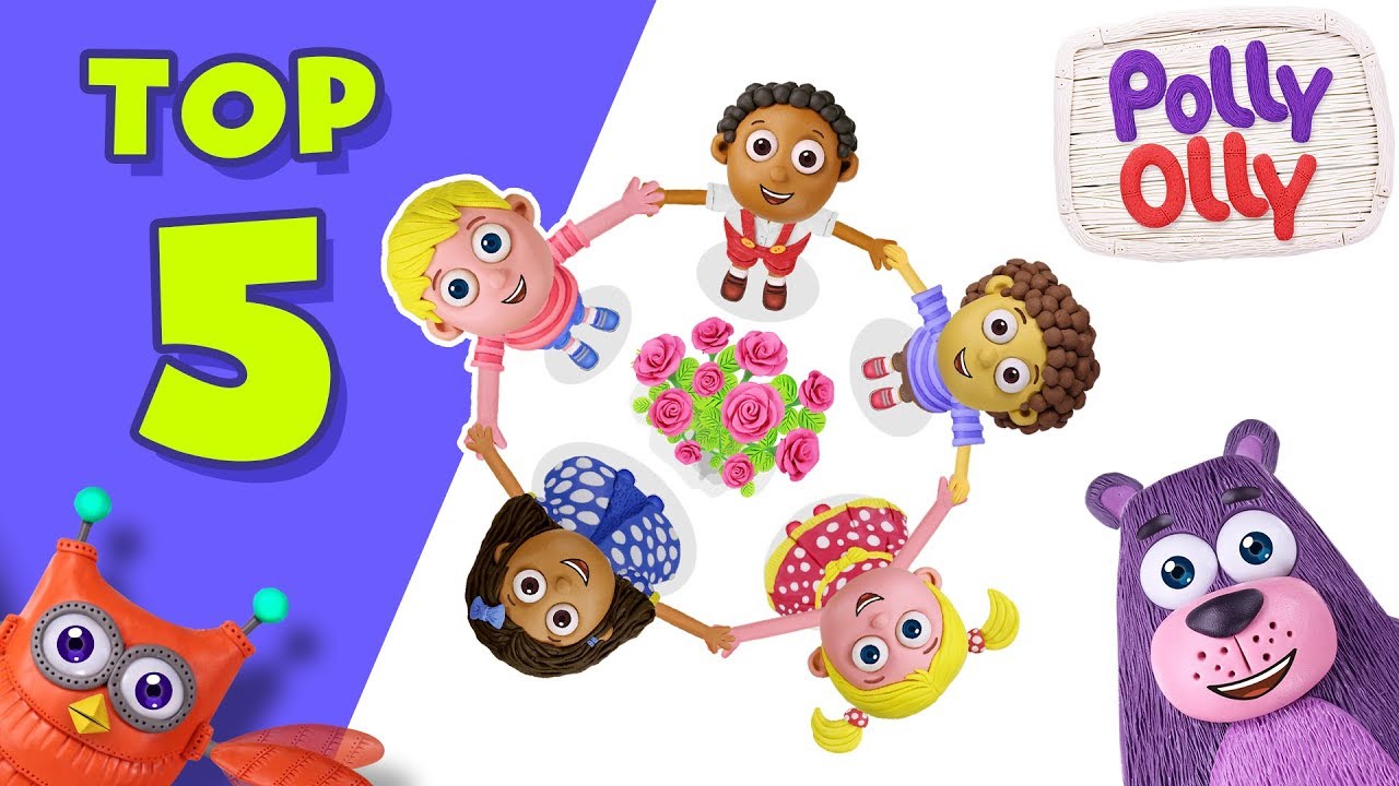 Ring Around The Rosie | Nursery Rhymes for kids | Polly Olly - YouTube