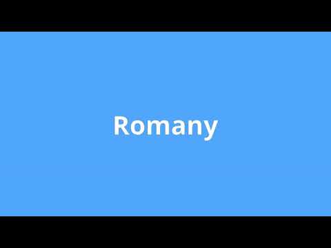 what is the meaning of Romany. - YouTube