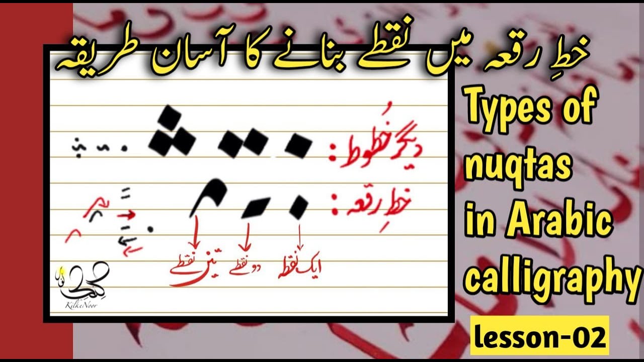 Arabic Alphabet | Nuqtas | Ruq'a Script - YouTube