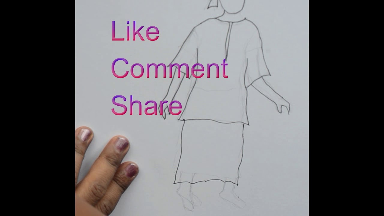 How to draw a human| Human drawing - YouTube