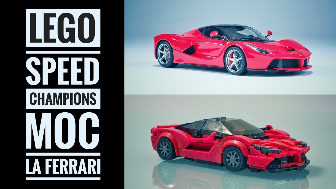 Lego MOC Speed Champions LaFerrari - Speed Build & Pictures - YouTube