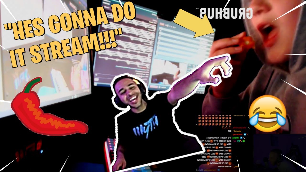 Hamlinz Reacts To FAN Eating A GHOST PEPPER Live On STREAM!!!!! - YouTube