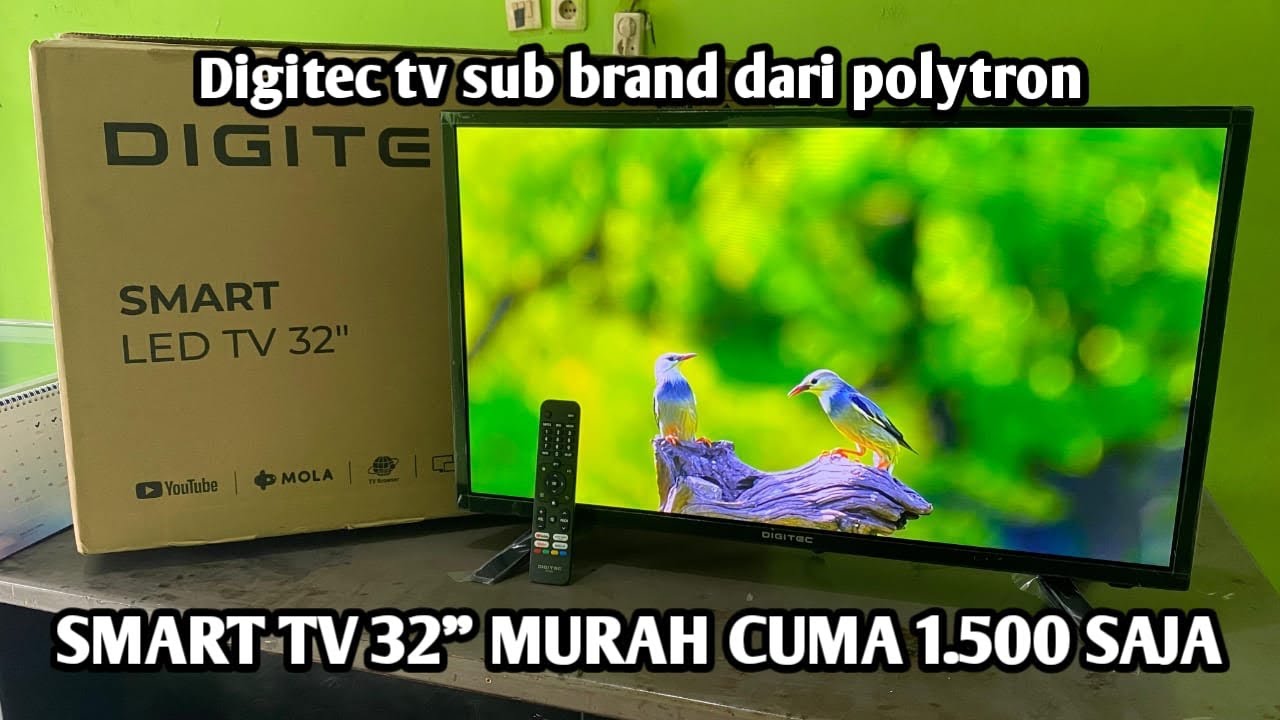 TV SMART MURAH DIGITEC BUATAN POLYTRON KUALITAS GIMANA - YouTube
