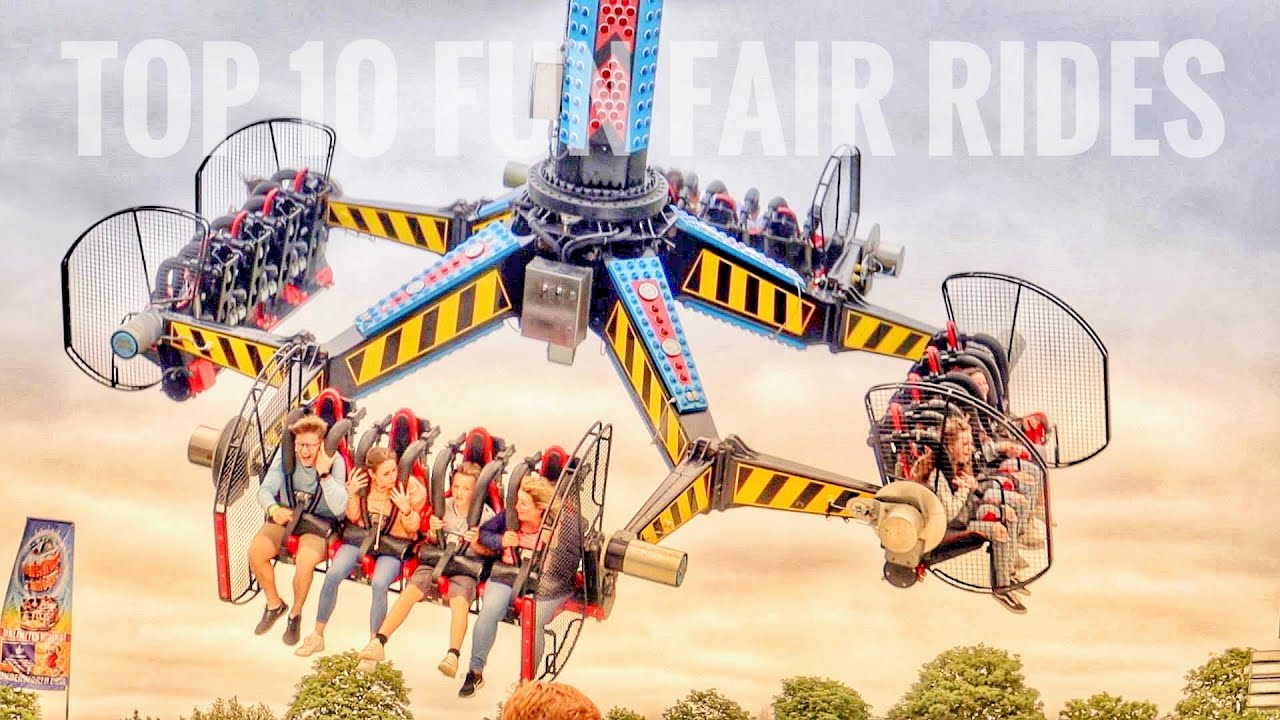 TOP 10 FUN FAIR RIDES 2021 - YouTube