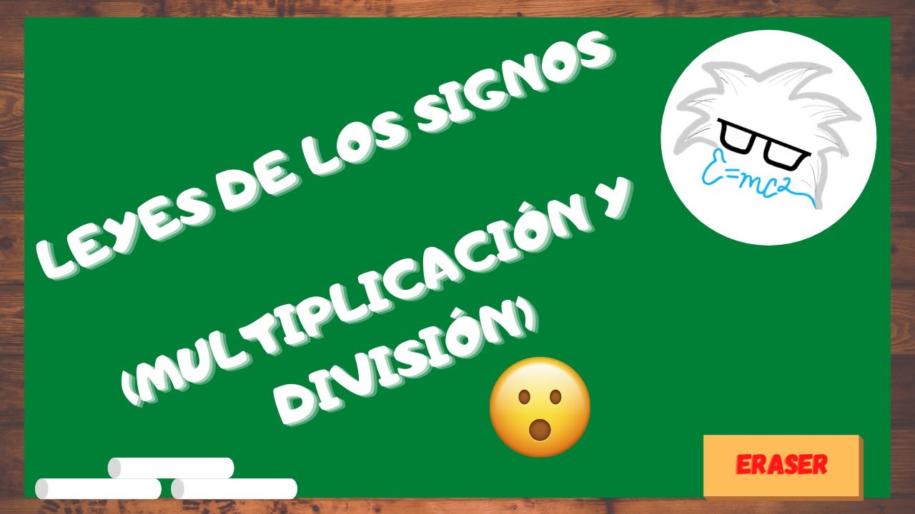 (ARITM) Leyes de los signos para multiplicación y división - YouTube
