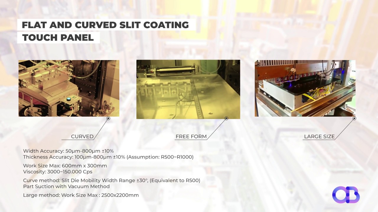 Display equipment - Slit Coater for Curved Surface - YouTube